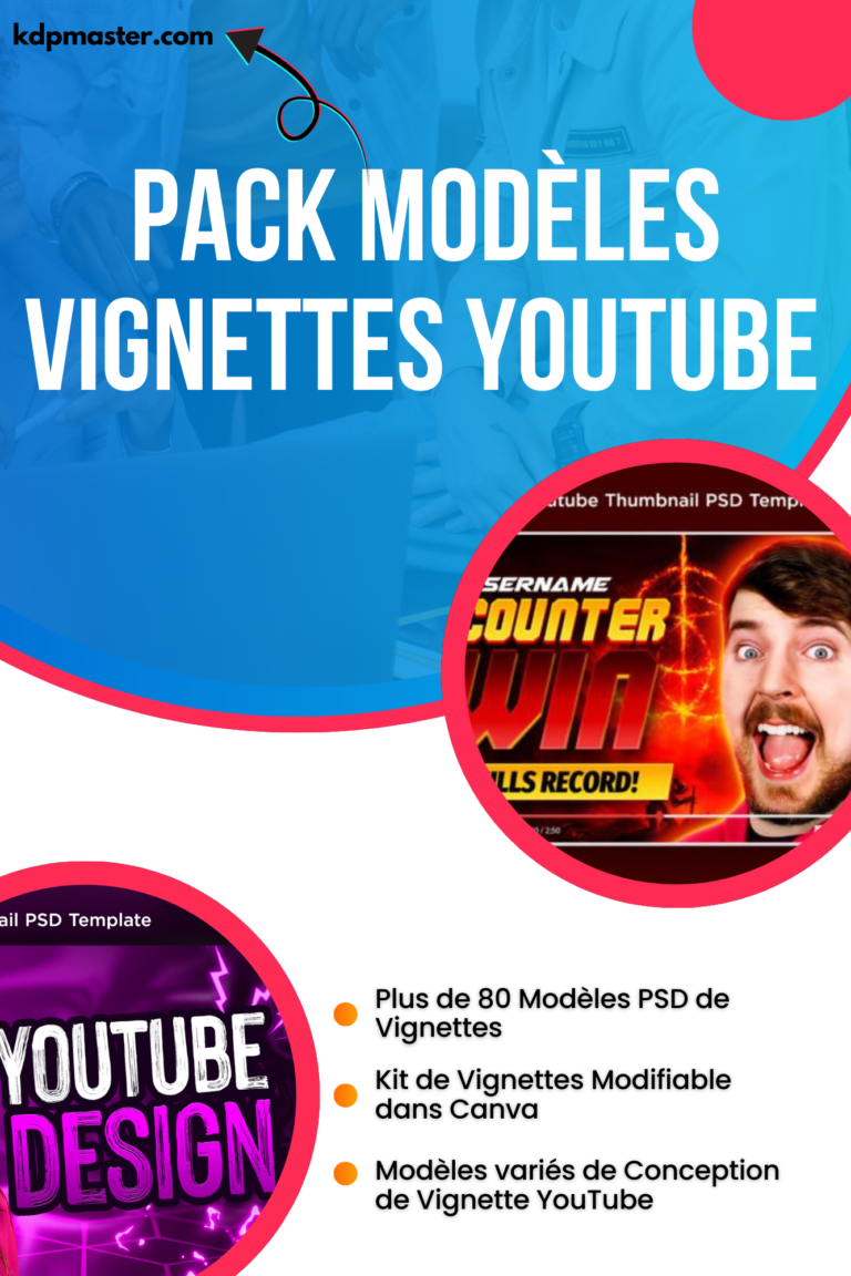 Pack Modèle Vignettes YouTube : Créez des Miniatures irrésistibles en ...